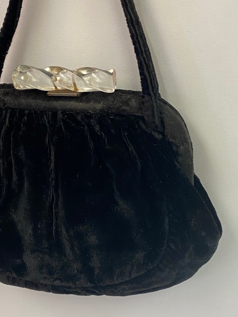 Vintage 1950's Velvet Evening Bag | Etsy