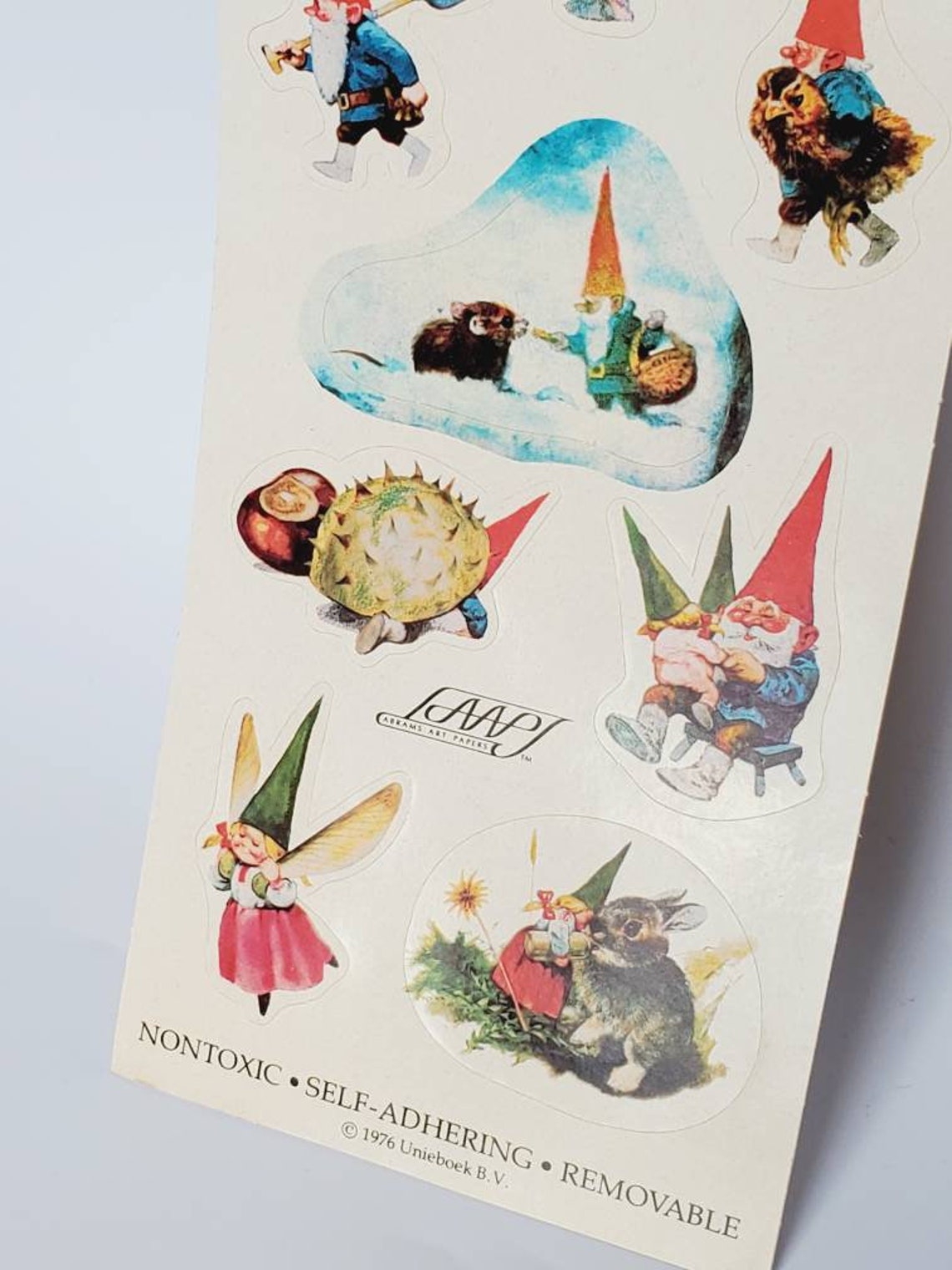 VERY RARE Vintage Unieboek Gnomes Sticker Set, Vintage Kabouter, David ...