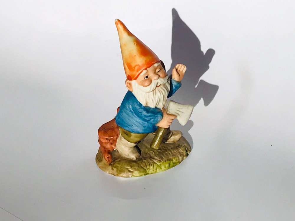 RARE Vintage Enesco Gnome Figurine Swedish Tomte Kabouter - Etsy