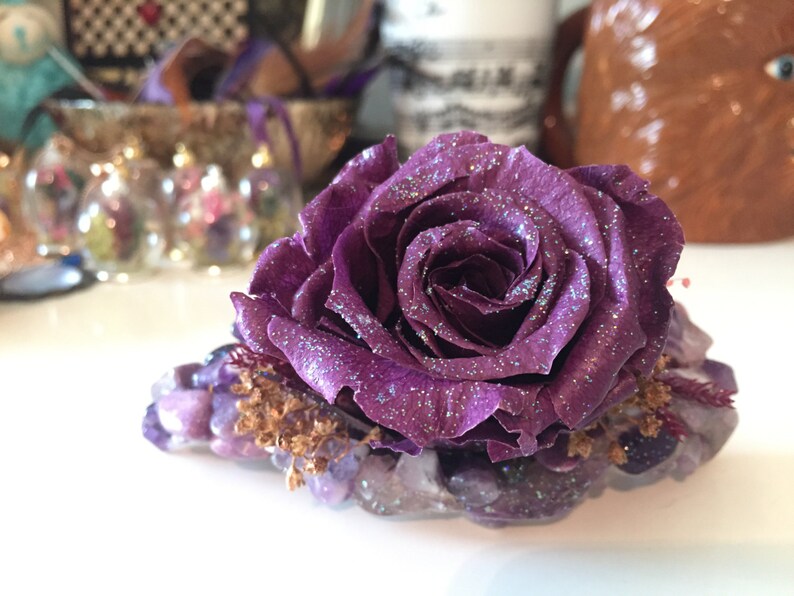 Powerful Crown Healing Atlantasite, Charoite, Ametrine, Auralite ...