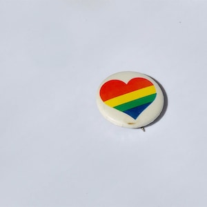 Very Rare Vintage Rainbow Heart Pin, Vintage 1980’s Jewelry, 1980’s ...