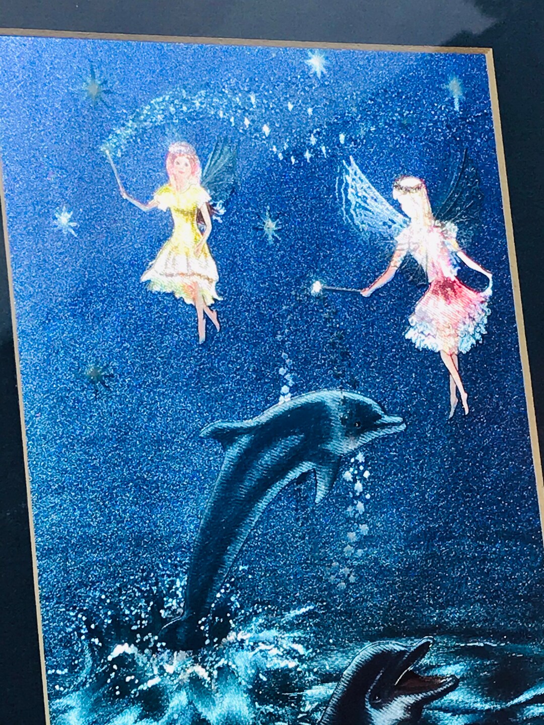 RARE Vintage Out of Production Holographic Fairies and Dolphins With ...