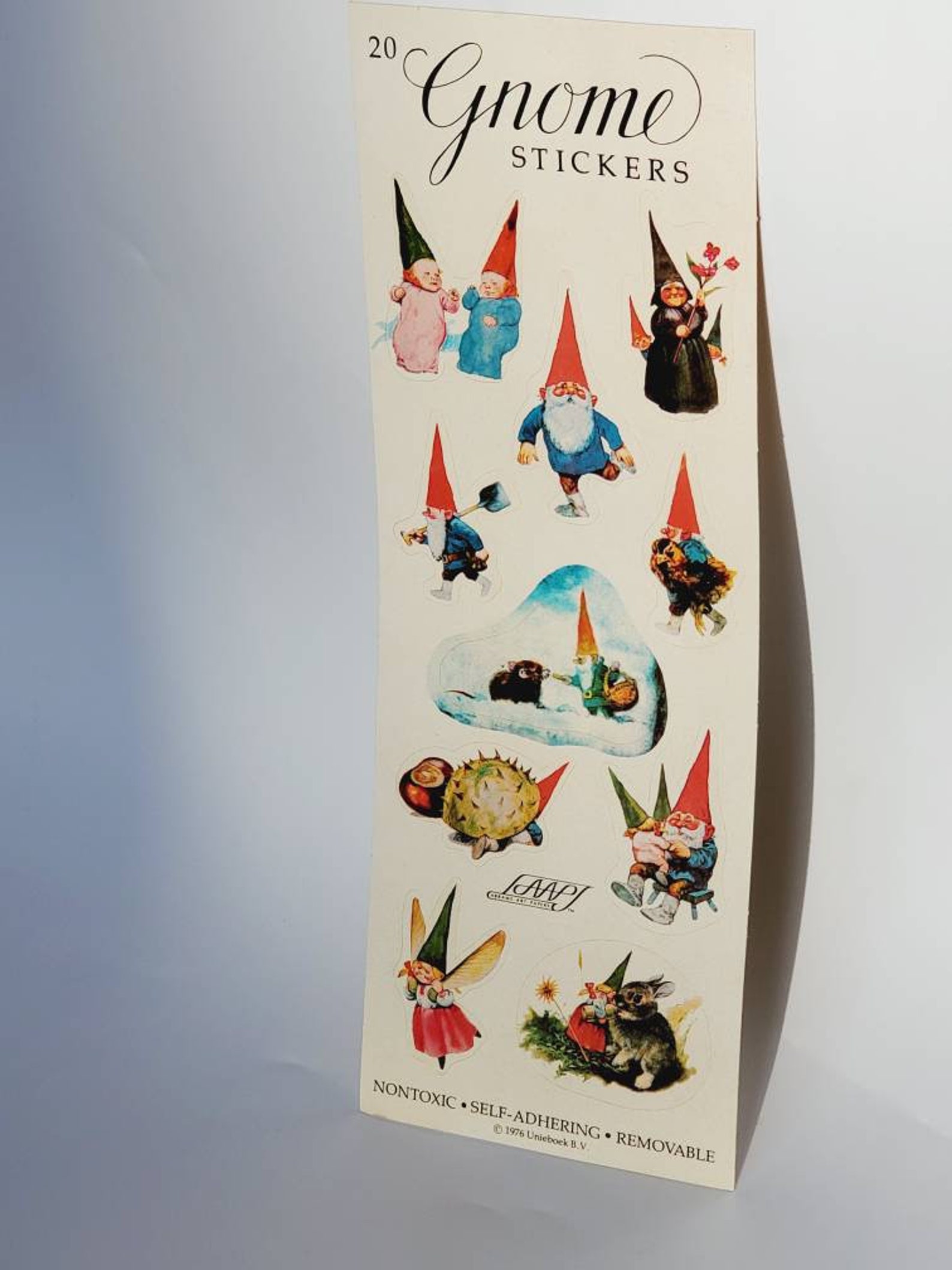 VERY RARE Vintage Unieboek Gnomes Sticker Set, Vintage Kabouter, David ...