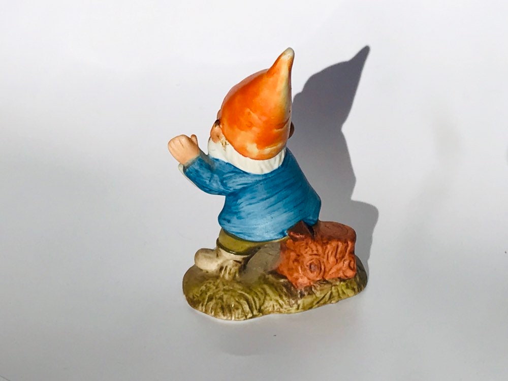 RARE Vintage Enesco Gnome Figurine Swedish Tomte Kabouter - Etsy