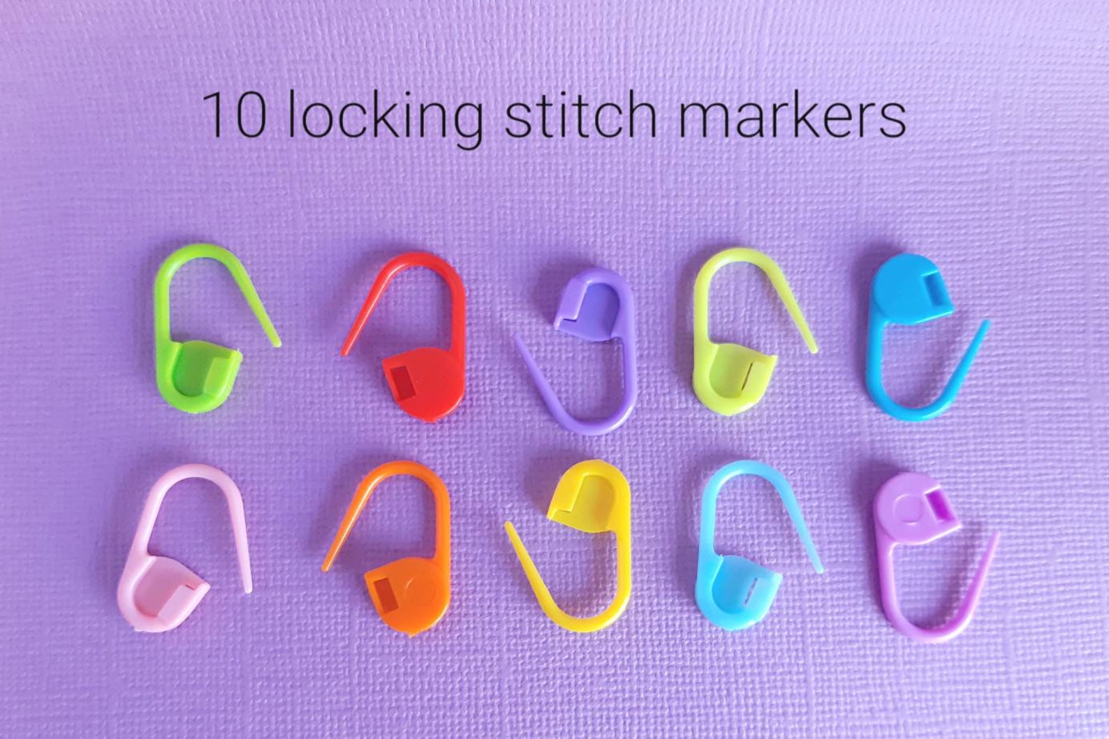 Colorful Locking Stitch Markers, Crochet Knitting Tool (10-20 Piece) - Etsy