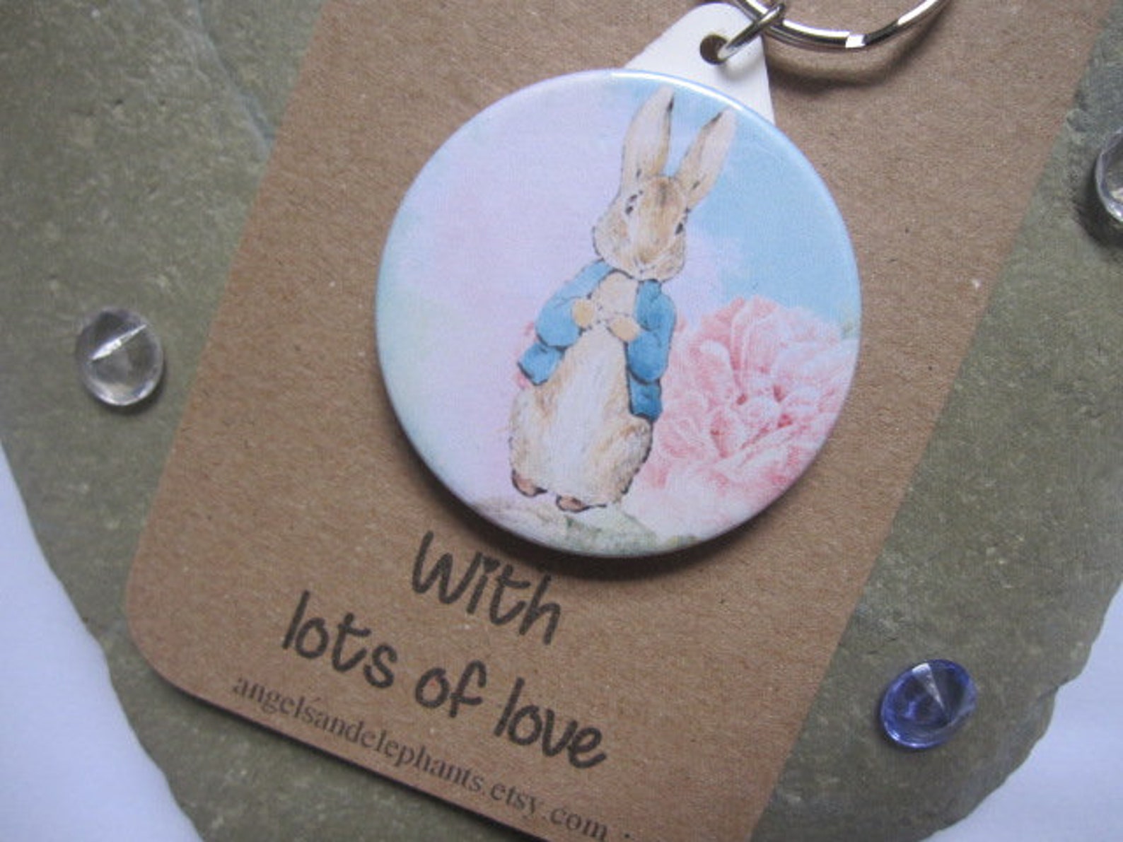 Peter Rabbit Keyring OR Mirror Keyring Peter Rabbit Keychain - Etsy UK