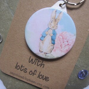 Peter Rabbit Keyring OR Mirror Keyring Peter Rabbit Keychain - Etsy UK