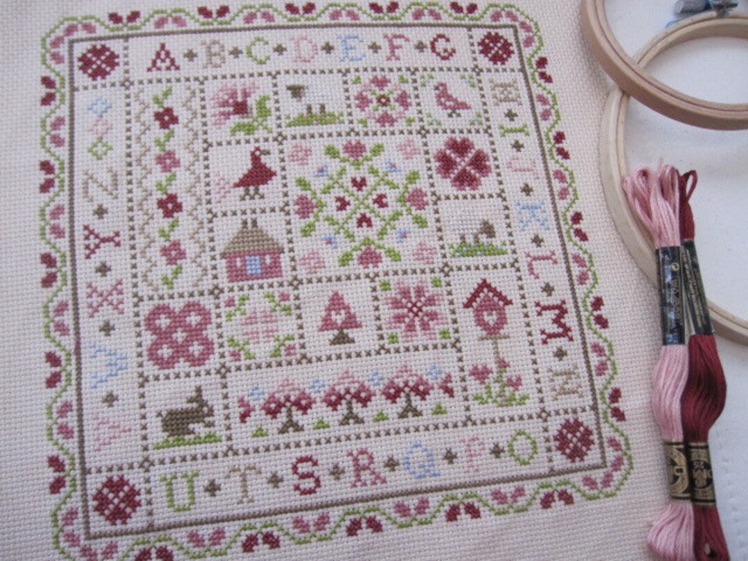 Cross Stitch Pattern by PDF Download - Cross Stitch Design Sampler ...
