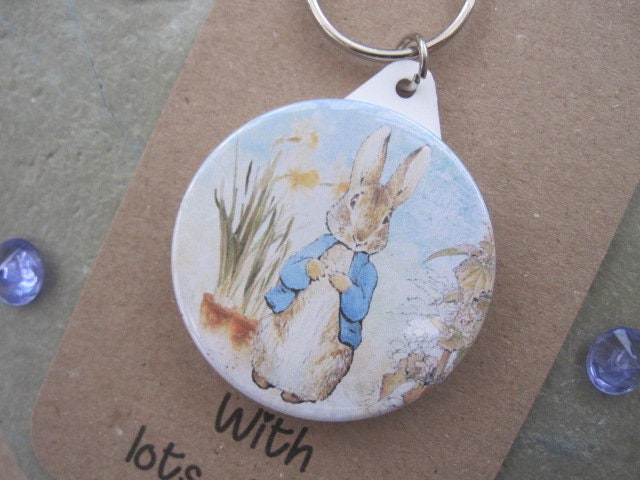 Peter Rabbit Keyring OR Mirror Keyring Peter Rabbit Keychain - Etsy UK