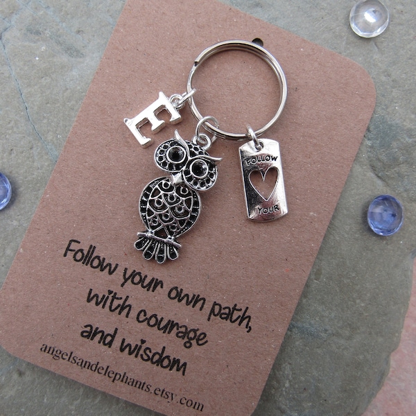 Owl Key Ring - Etsy UK