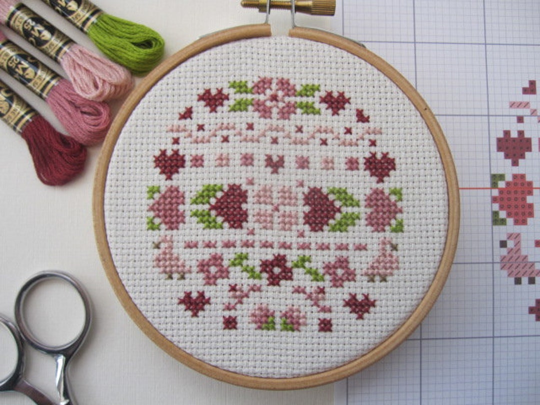 Cross Stitch Pattern by PDF Download - 'sampler Circle' Cross Stitch ...