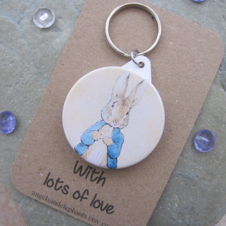 Peter Rabbit Keyring OR Mirror Keyring Peter Rabbit Keychain - Etsy UK