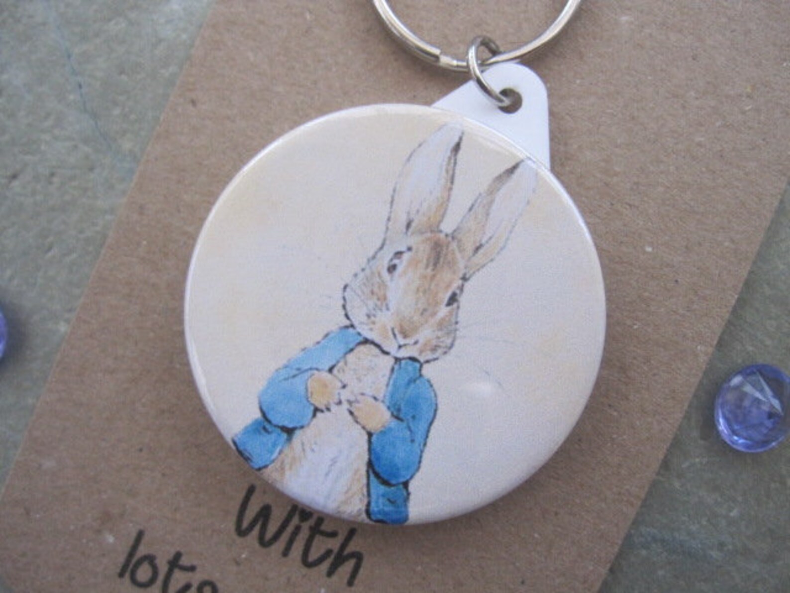 Peter Rabbit Keyring OR Mirror Keyring Peter Rabbit Keychain - Etsy UK