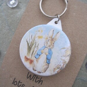 Peter Rabbit Keyring OR Mirror Keyring Peter Rabbit Keychain - Etsy UK