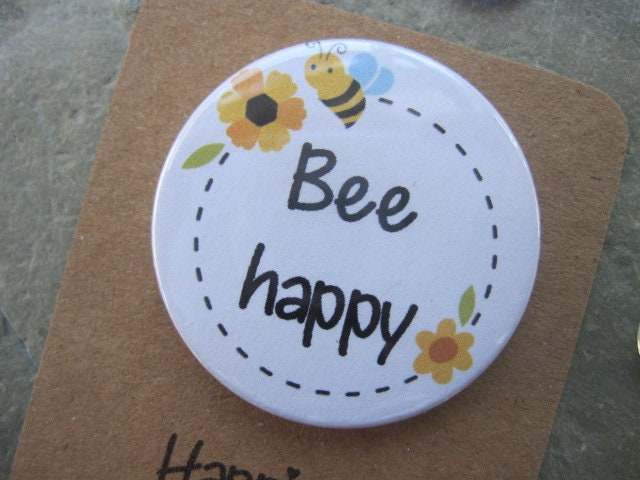 Needle Minder Magnetic, Bee Happy Cross Stitch, Sewing, Embroidery ...