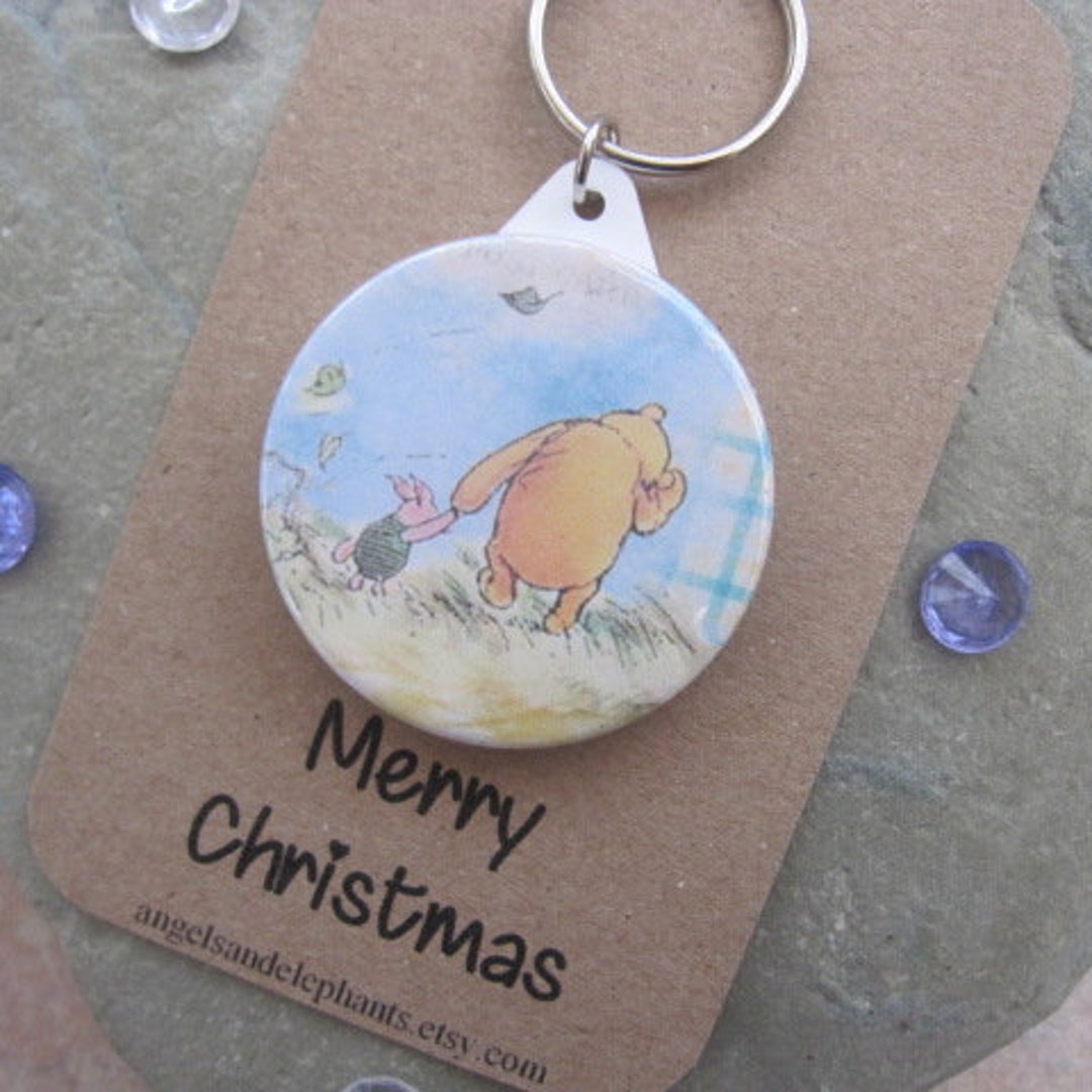 Winnie the Pooh Keyring OR Mirror Keyring, Winnie the Pooh Keychain ...