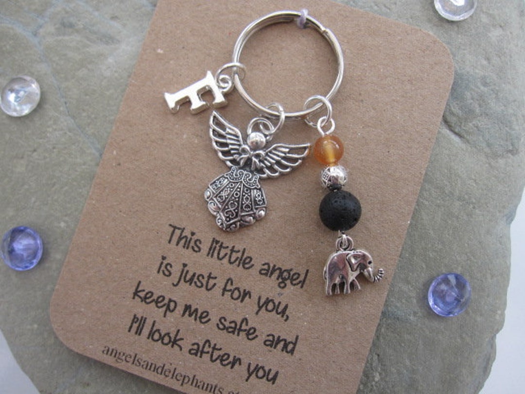 Guardian Angel Diffuser Gemstone Keychain Guardian Angel Diffuser ...