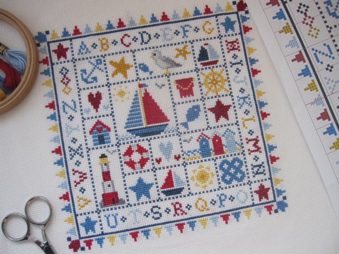 Cross Stitch Pattern by PDF Download - Cross Stitch Design Sampler ...