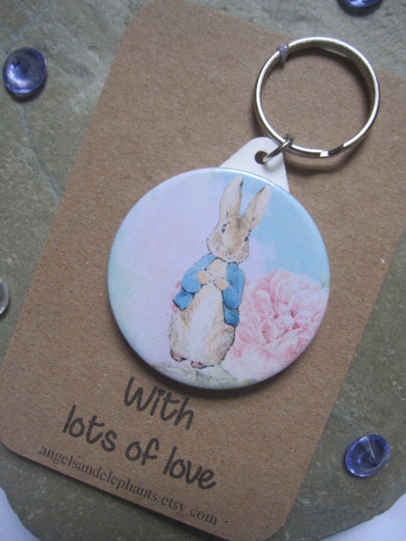 Peter Rabbit Keyring OR Mirror Keyring Peter Rabbit Keychain - Etsy UK