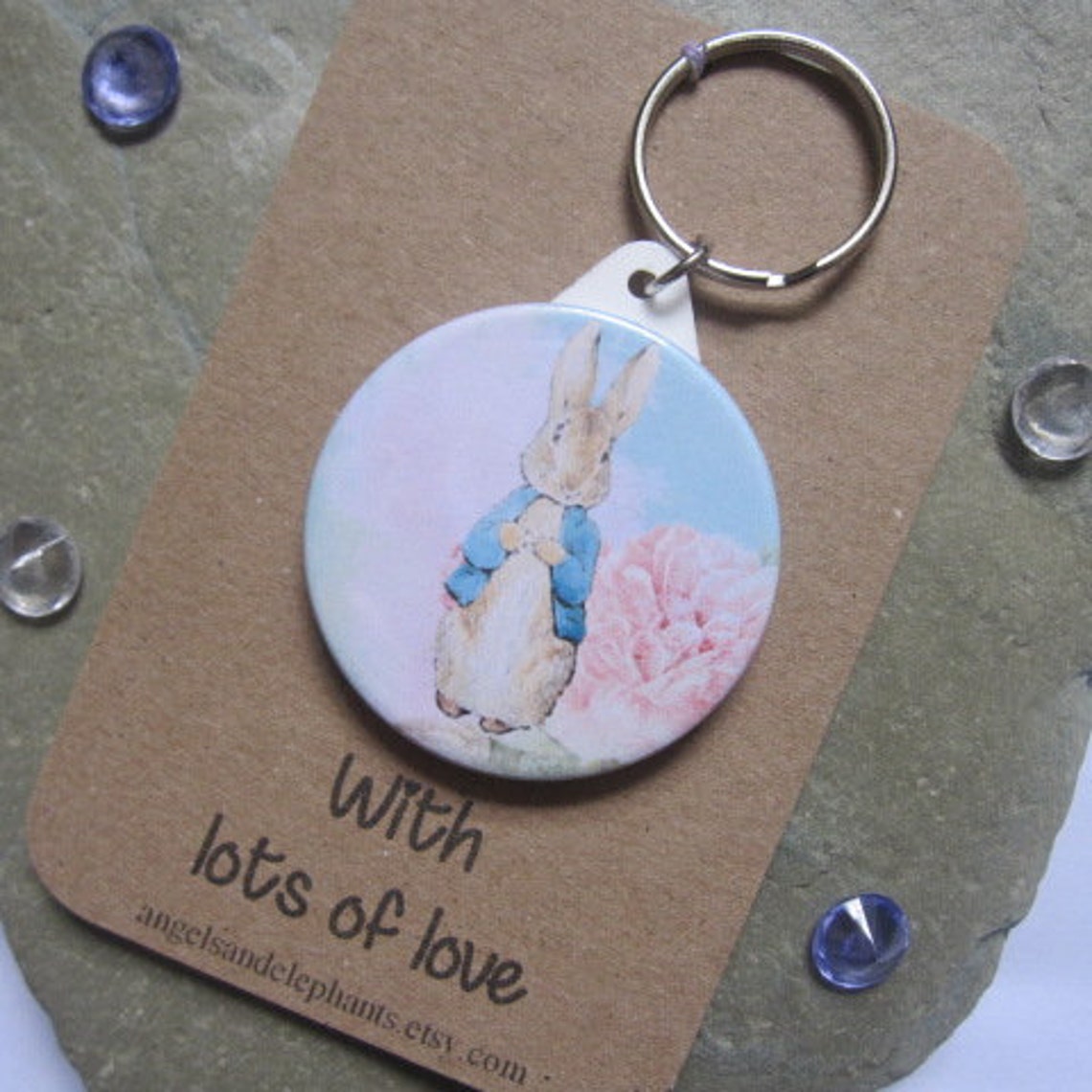 Peter Rabbit Keyring OR Mirror Keyring Peter Rabbit Keychain | Etsy