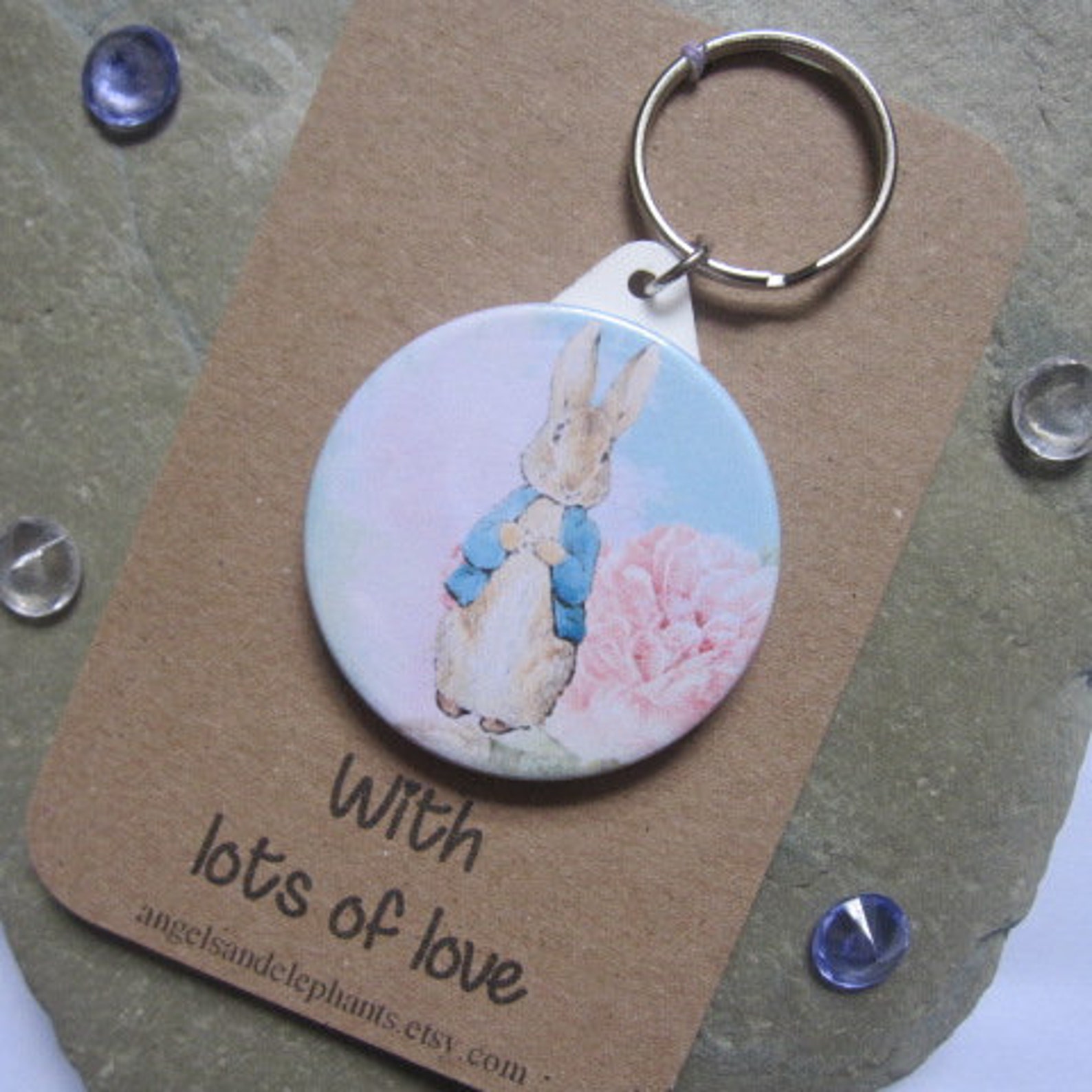 Peter Rabbit Keyring OR Mirror Keyring Peter Rabbit Keychain - Etsy UK