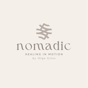 Wellness Logo Design, Holistic Brand Template for Canva, Motion Symbol ...