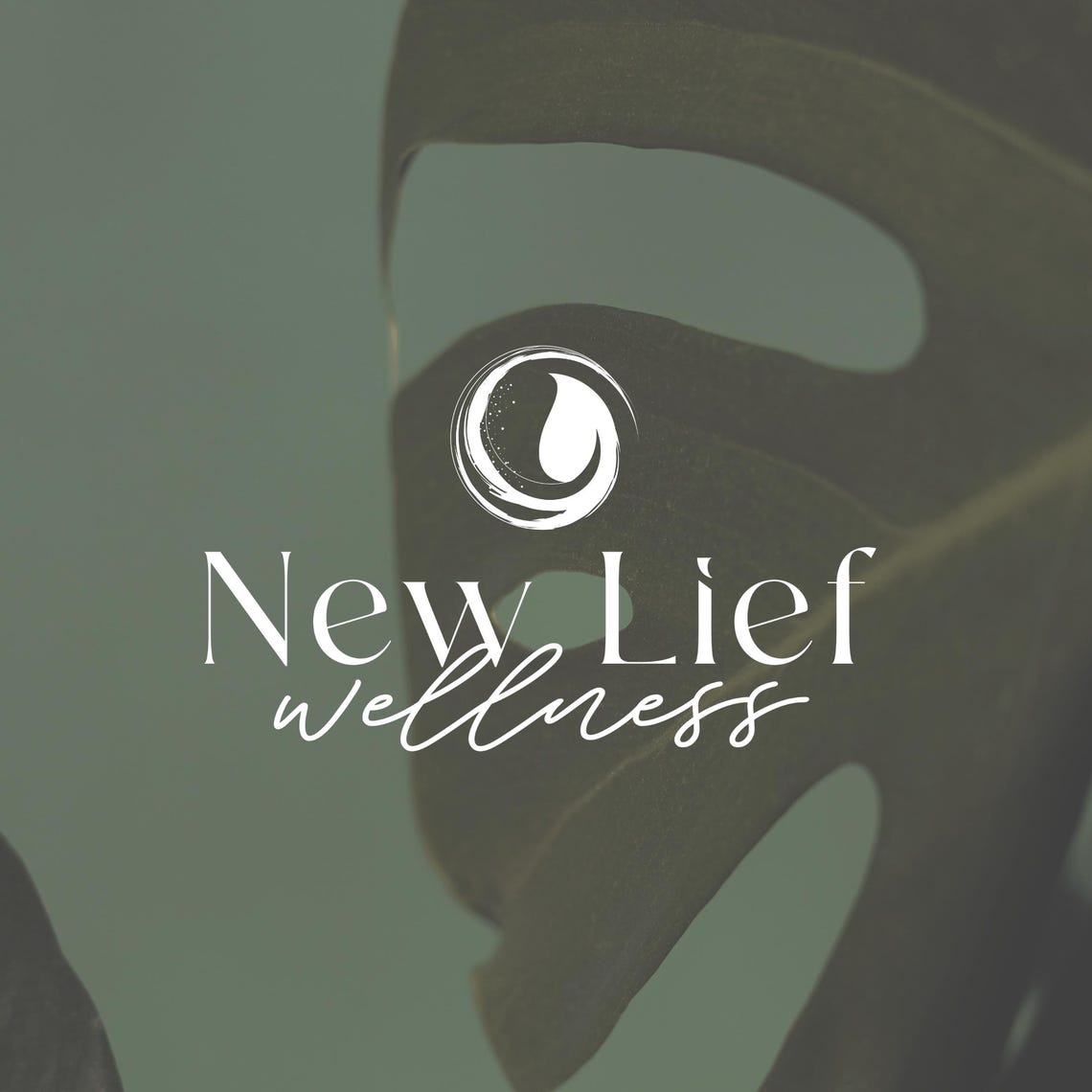 Wellness Leaf Logo, Organic Brand Kit, Nature Inspired Branding - Etsy