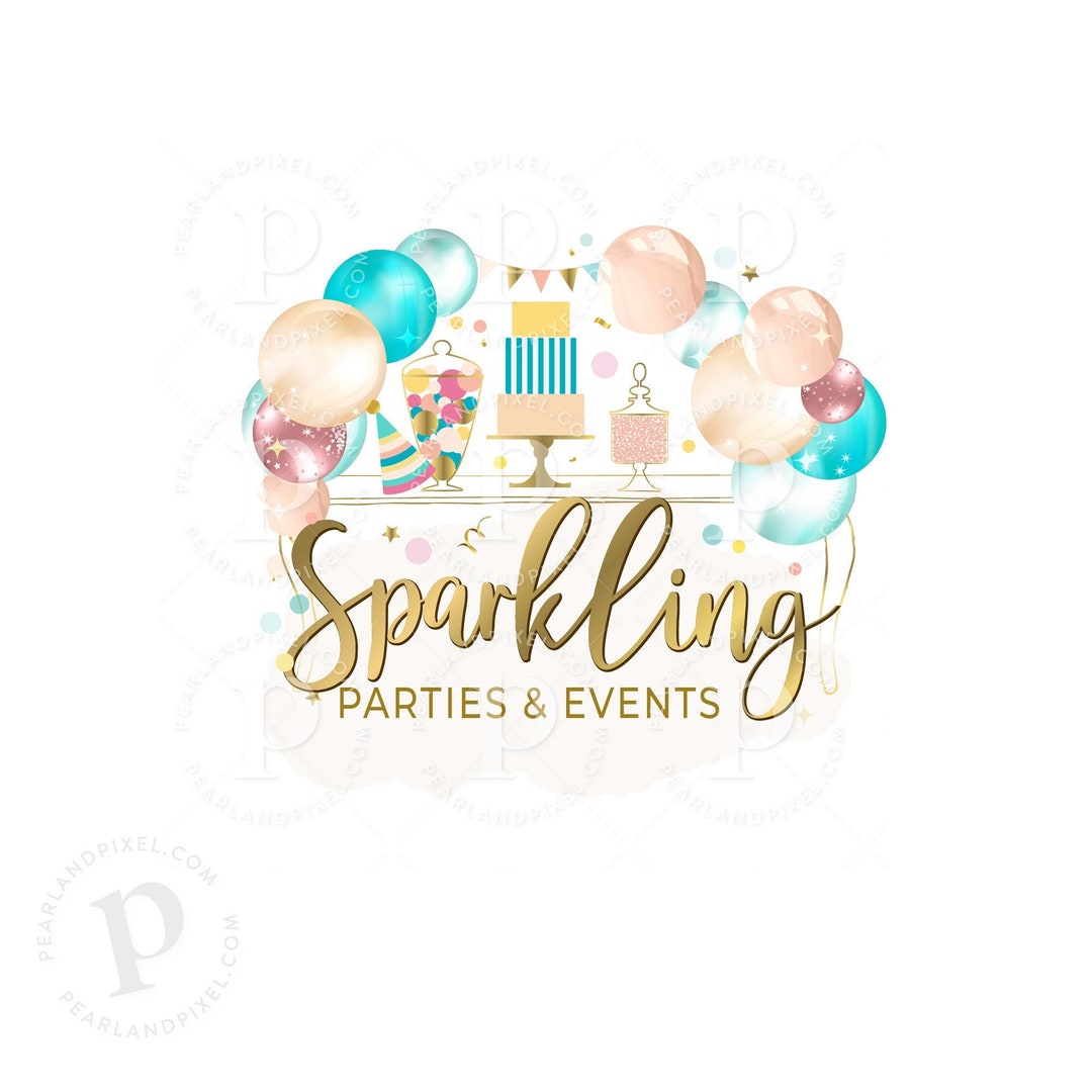Party Logo Design, Event Logo Design, Balloon Logo, Party Table Logo ...