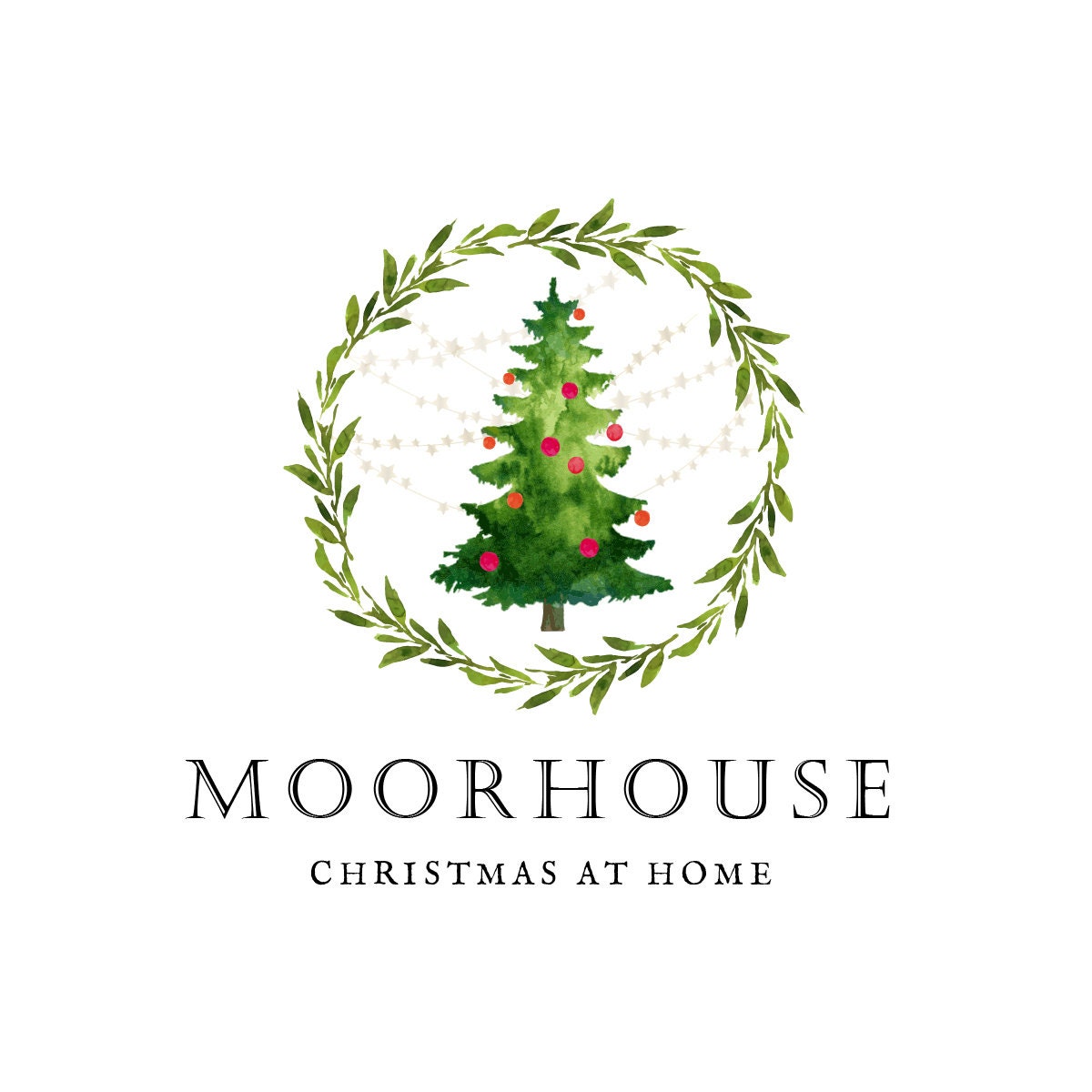 Christmas Tree Logo Design Logo Design Custom Branding | Etsy UK