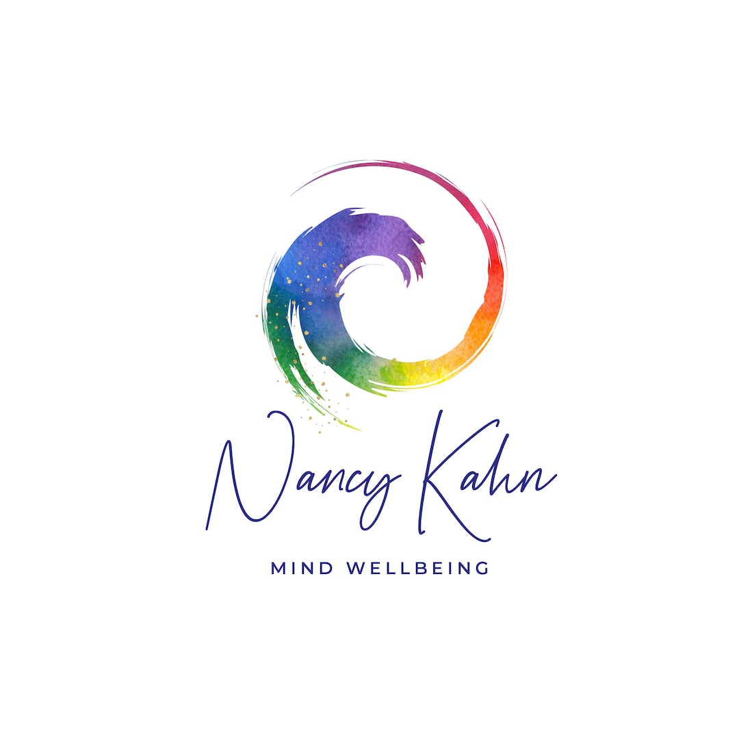 Wellness Logo Design, Rainbow Wellness Logo, Spiral Logo Design ...