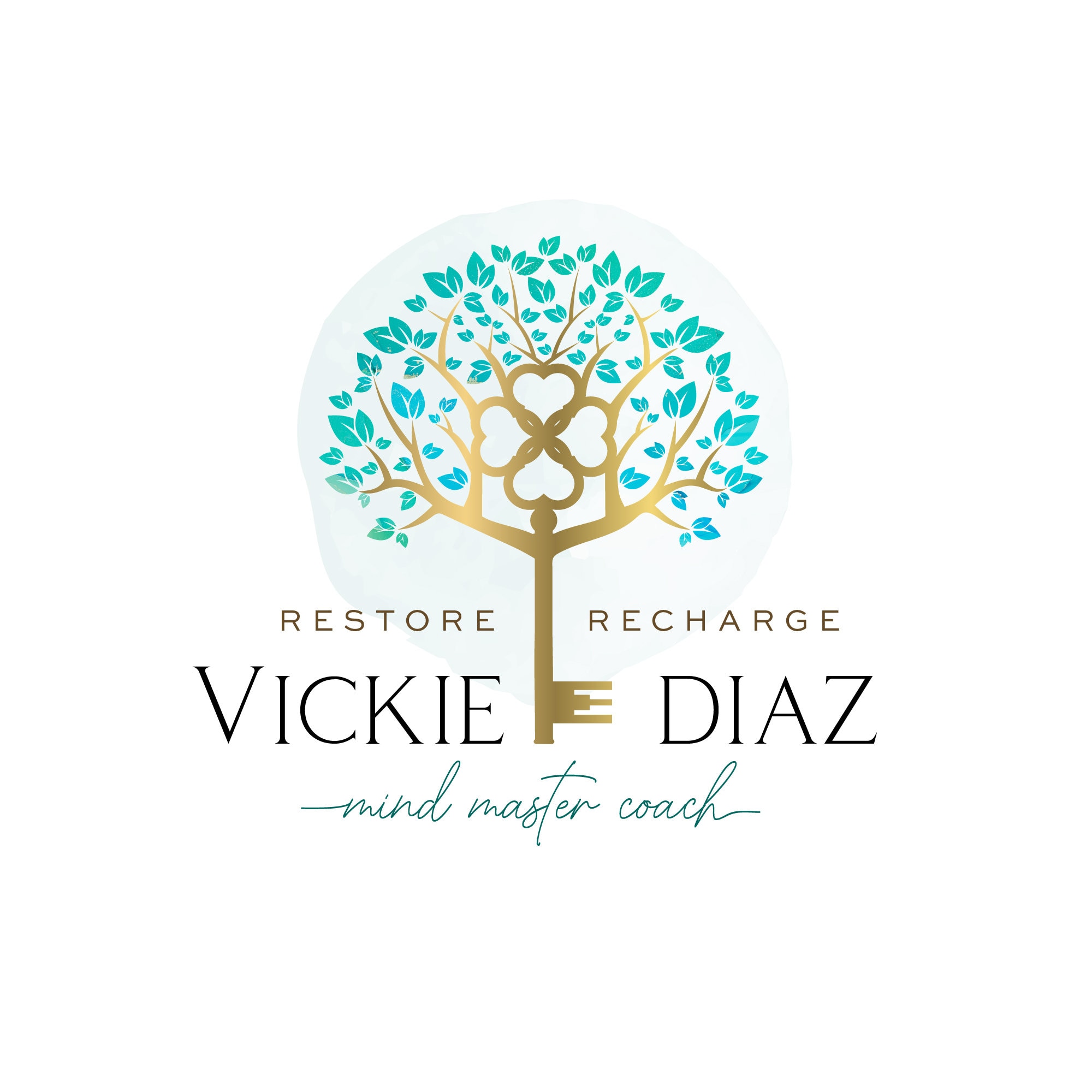 Tree and Key Logo Mental Health Logo Psychotherapy Logo | Etsy