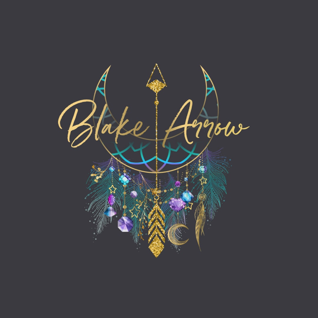 Moon Dreamcatcher Logo, Arrow Logo Design, Witch Logo, Branding ...