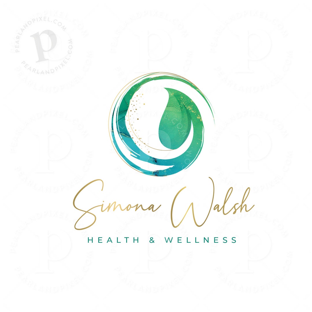 Wellness Logo Design, Green Leaf Logo, Spiral Logo Design, Coaching ...