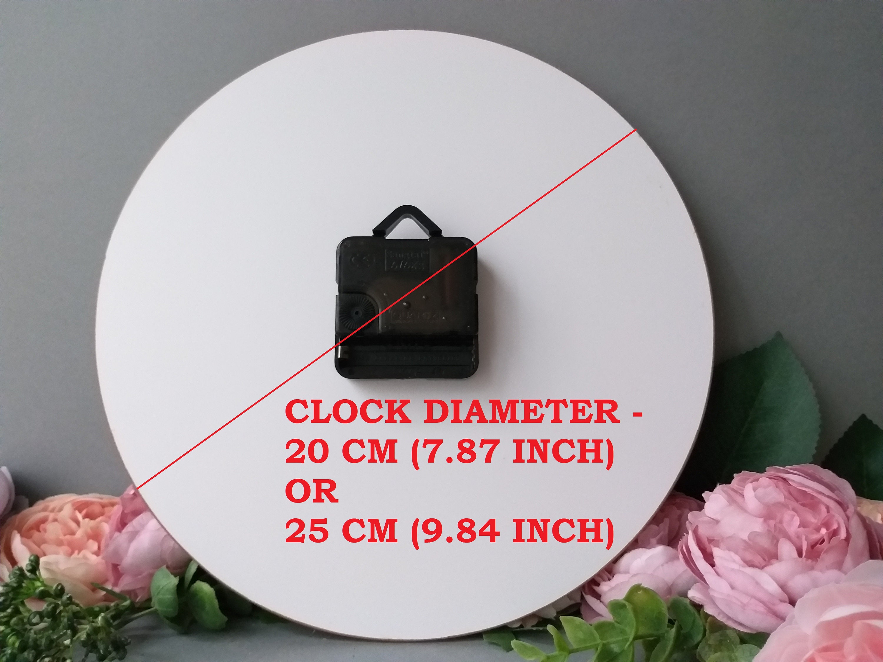 Rainbow Wall Clock Desk Silent Bling Colorful Swarovski - Etsy