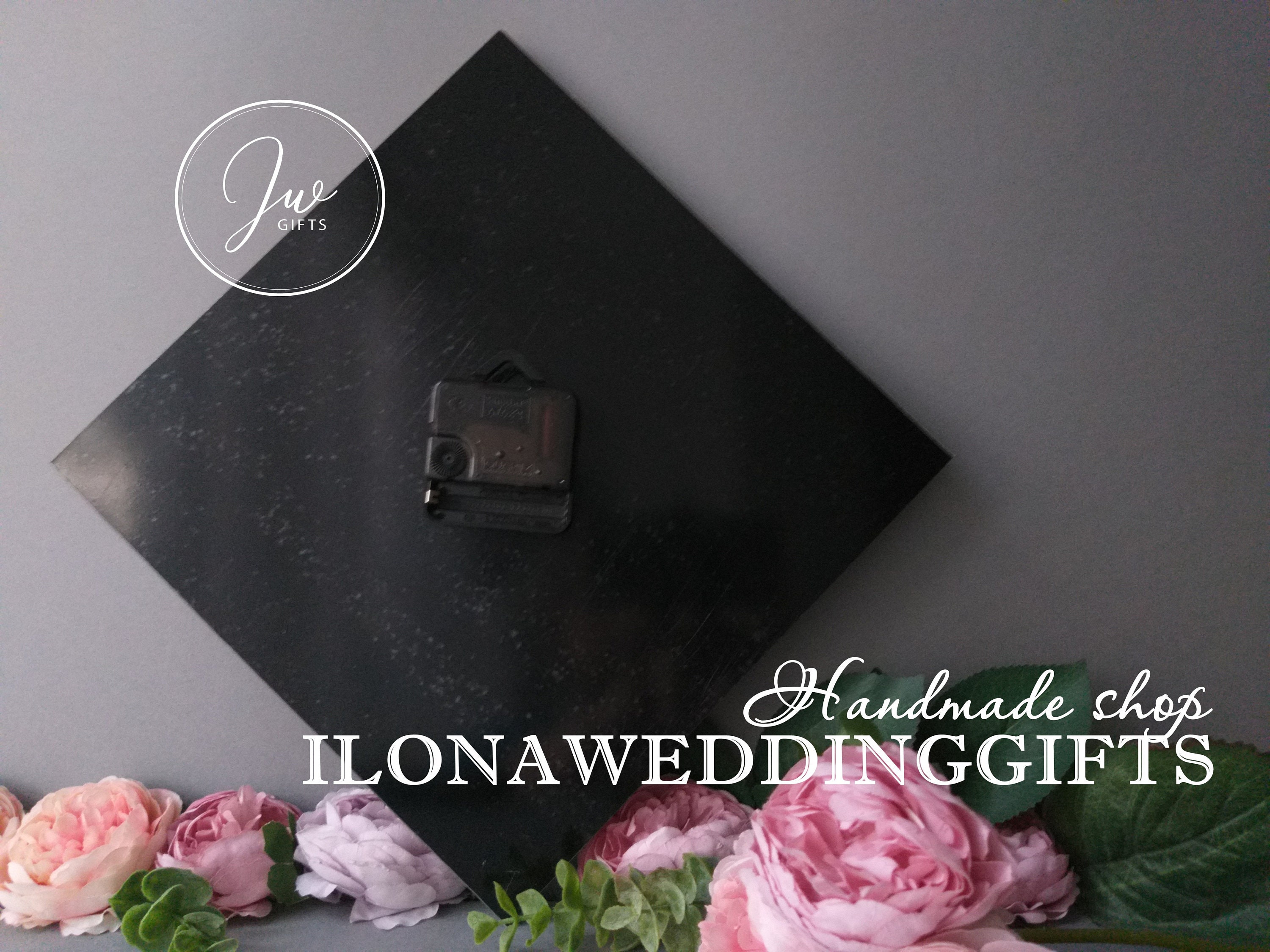 Rhombus Silent Bling Wall Clock Clear Swarovski Rhinestones - Etsy