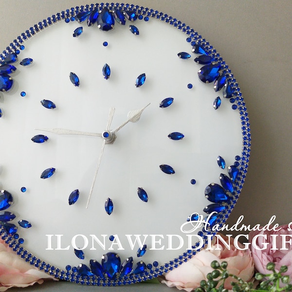 Blue Wall Clock - Etsy Australia