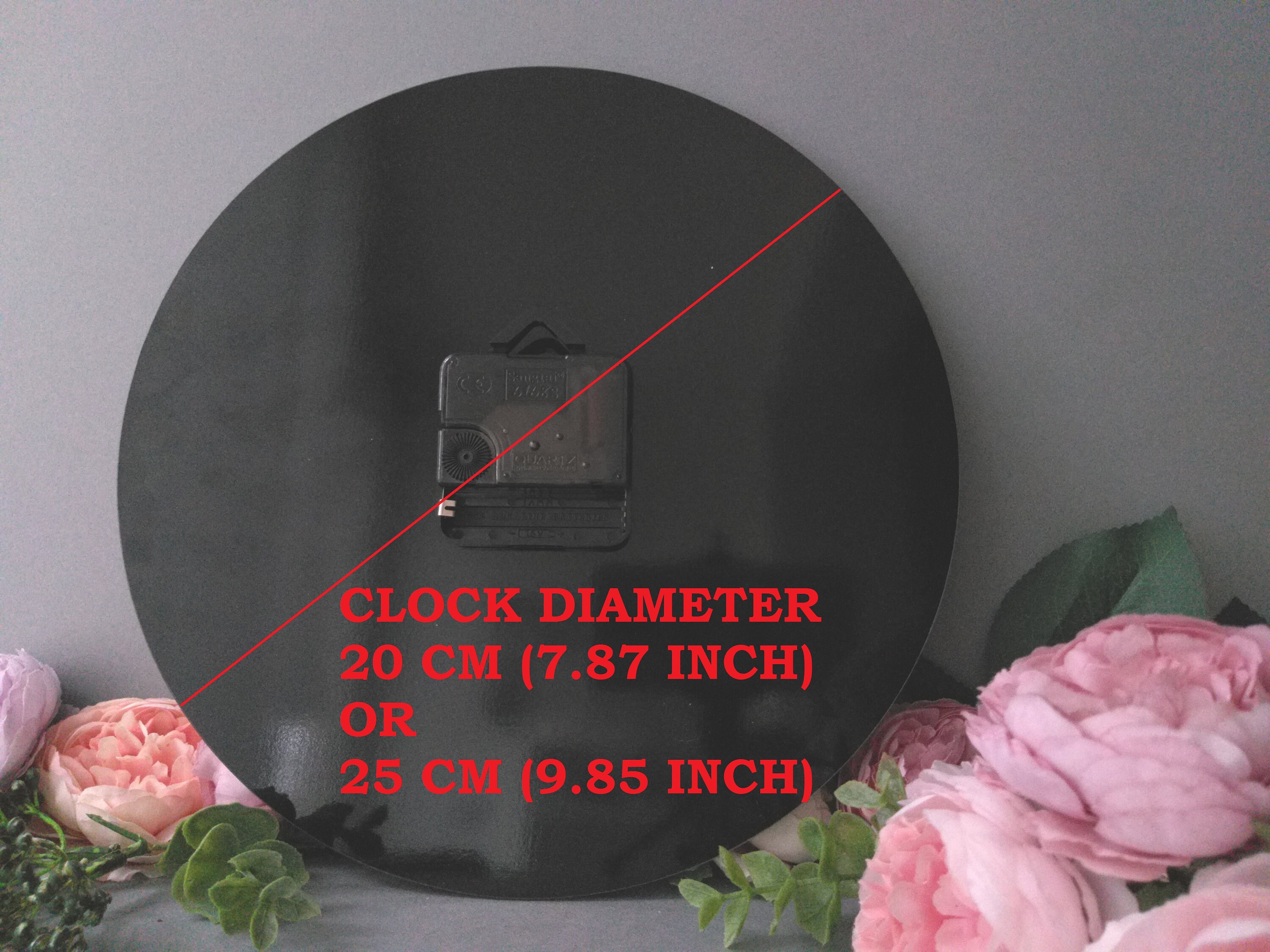 Rainbow Wall Clock Desk Silent Bling Colorful Swarovski - Etsy