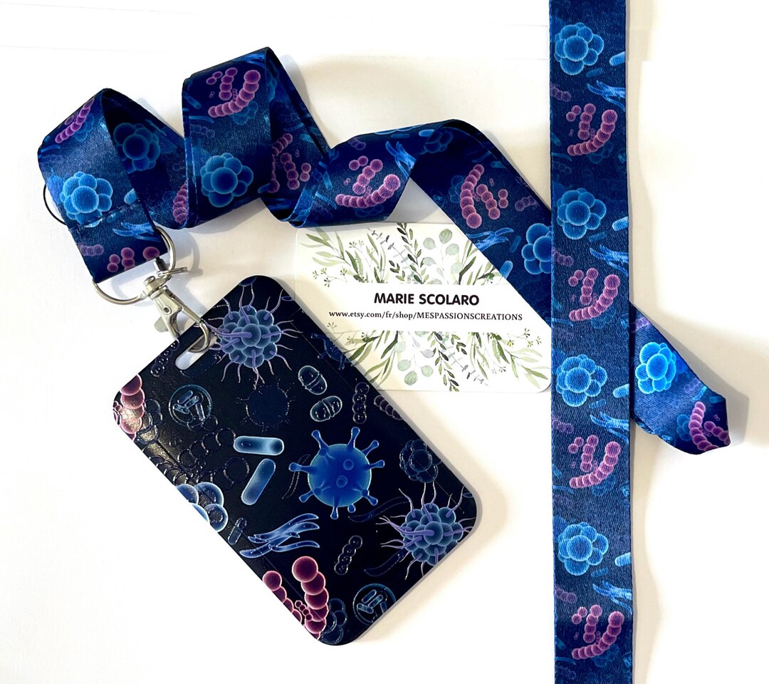 DUO Neck Strap, Key Ring Cord, Lanyard, Bus Card, Navigo Pass + M9 Card ...