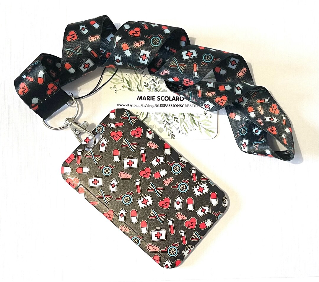 DUO Neck Strap, Key Ring Cord, Lanyard, Bus Card, Navigo Pass Card ...