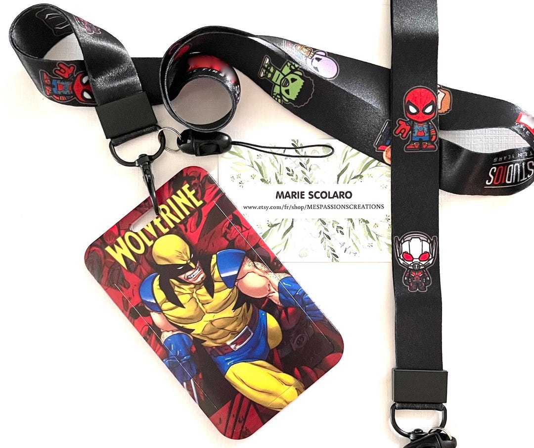 DUO Neck Strap, Key Ring Cord, Lanyard, Bus Card, Navigo Pass + SUPER ...