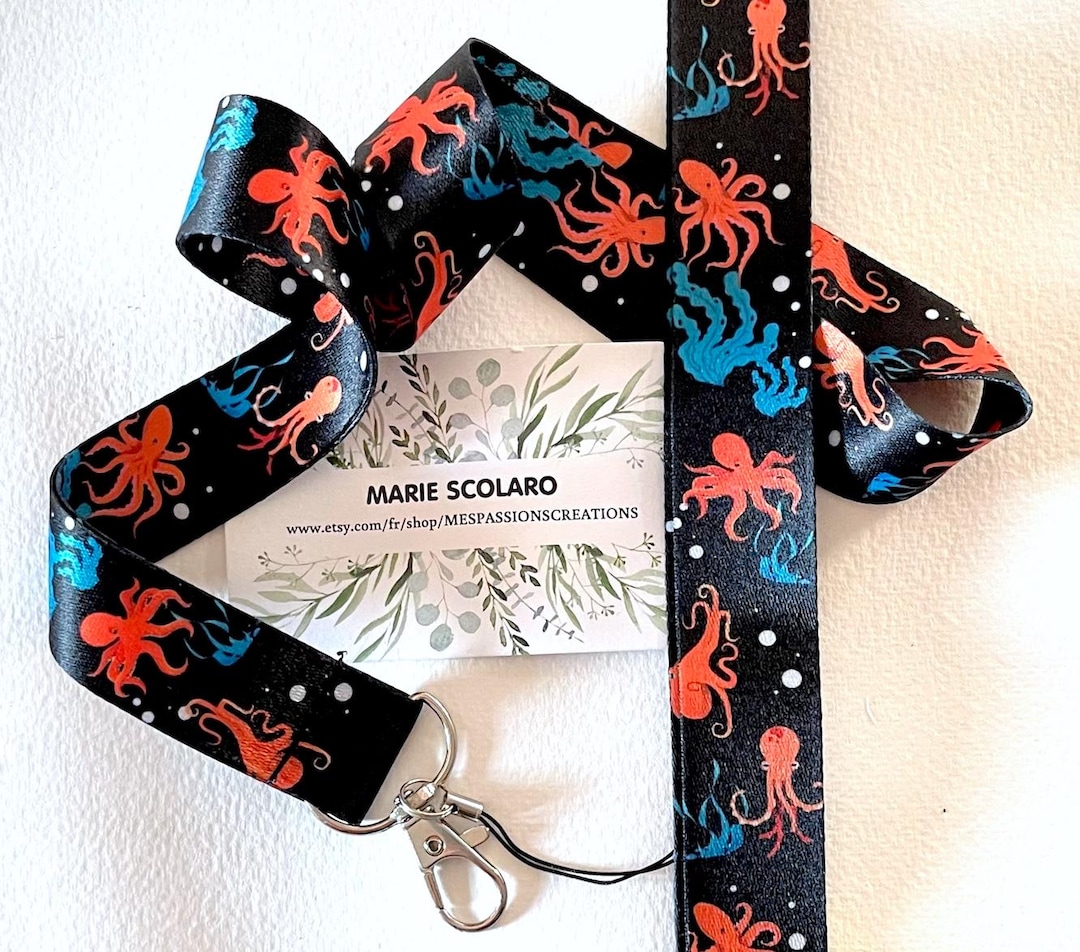 DUO Neck Strap, Key Ring Cord, Lanyard, Bus Card, Navigo Pass ...