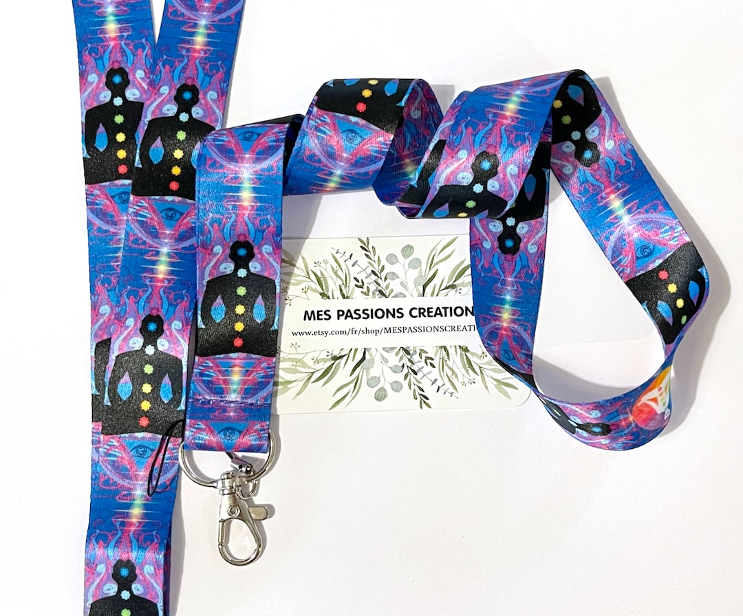 Neck Strap, Key Ring Cord, Lanyard, . YOGA Theme - Etsy