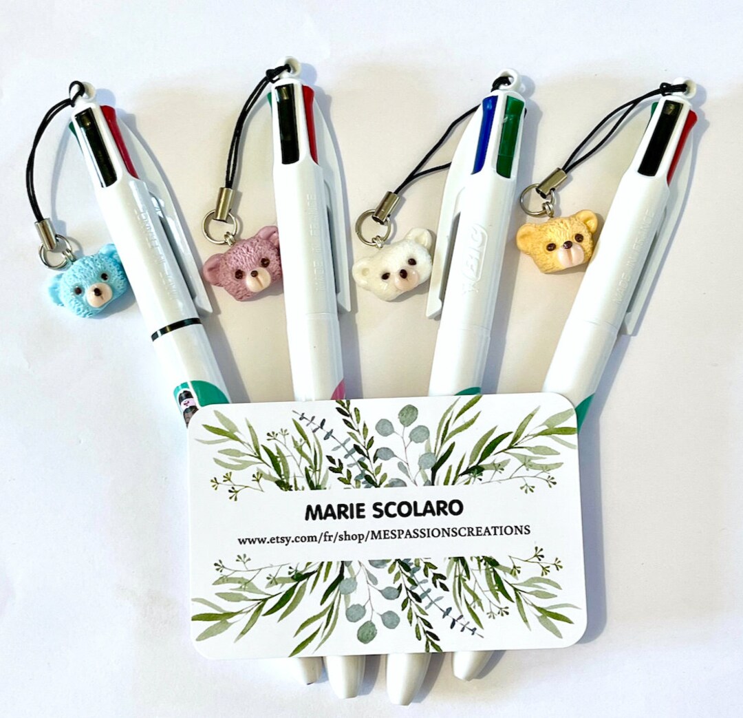 Breloque pour stylo 4 couleurs ou pour téléphone couleur au choix ...