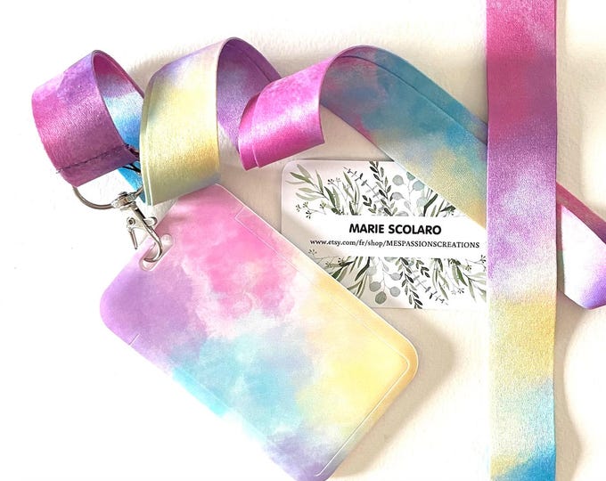 Neck Strap, Key Ring, Lanyard, Bus Card, Navigo Pass + Badge/card ...