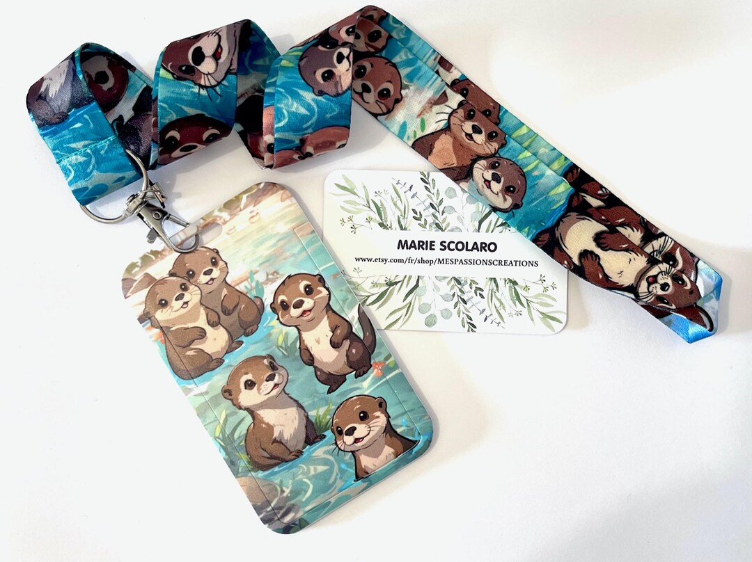Neck Strap, Key Ring Cord, Bus Card, Navigo Pass + Badge Card Holder or ...