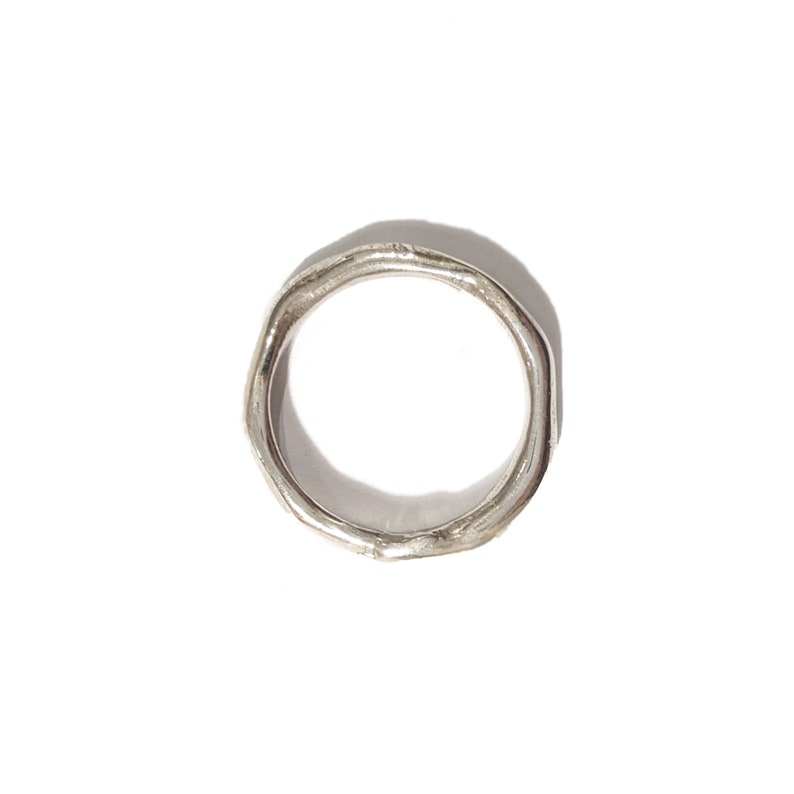 Irregular Ring in Solid Sterling Silver an Original Handmade - Etsy
