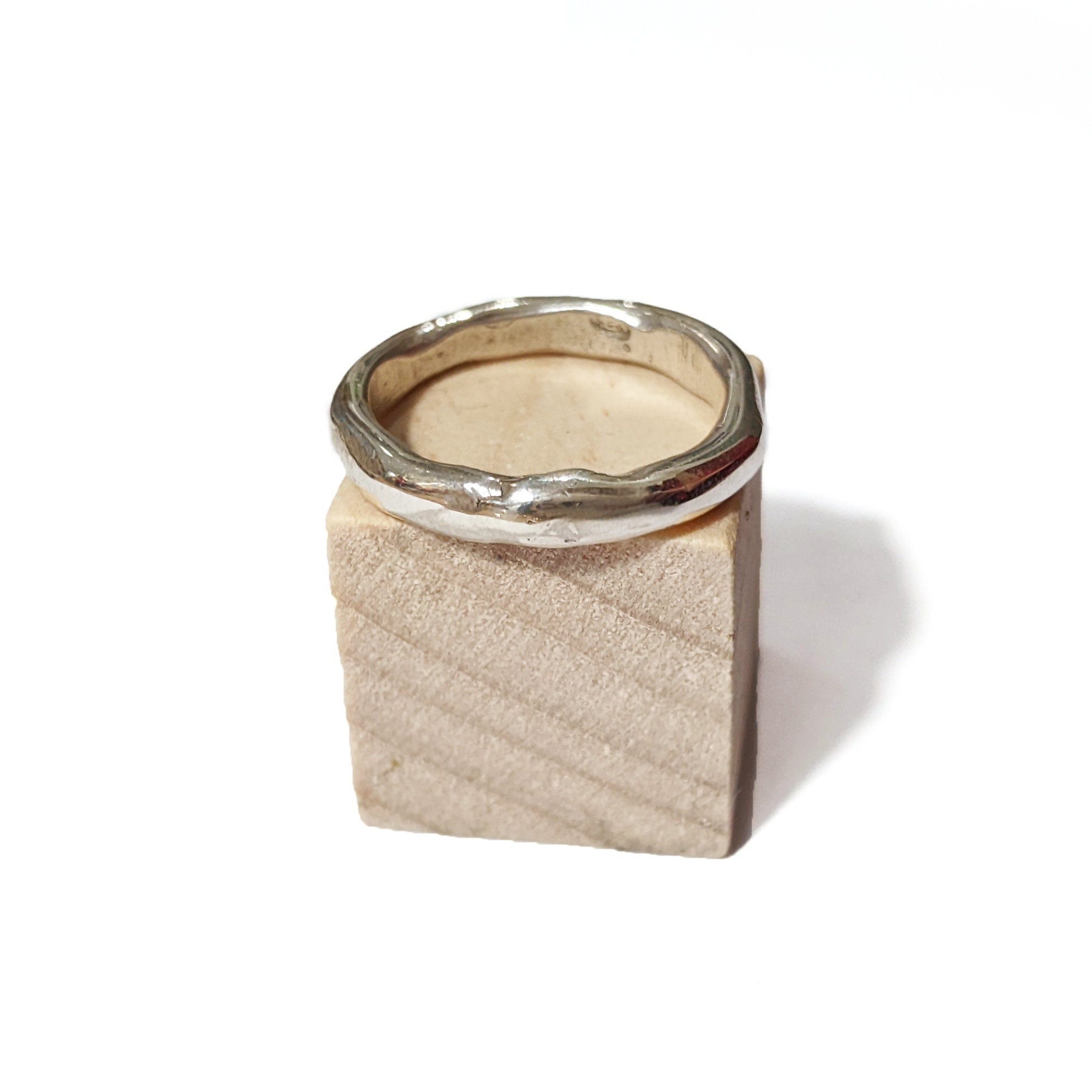 Irregular Ring in Solid Sterling Silver, an Original Handmade Jewel ...