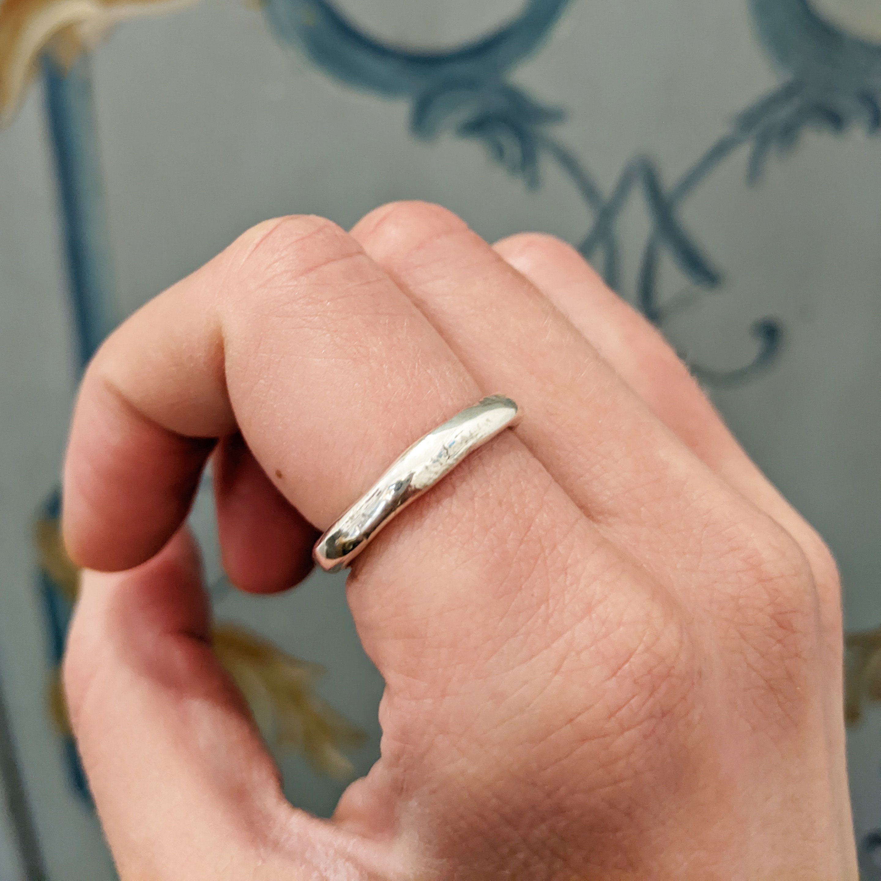 Irregular Ring in Solid Sterling Silver, an Original Handmade Jewel ...