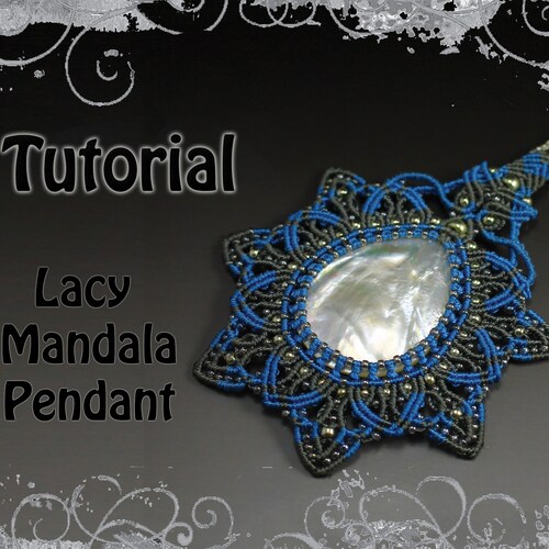 Micro Macrame Tutorial Mandala Pendant Macrame Pattern - Etsy