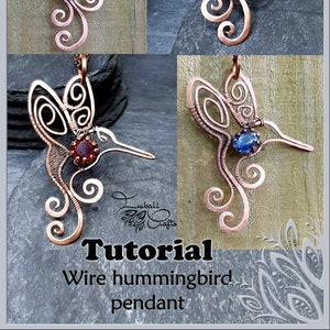 TUTORIAL - Humming Bird Pendant - Copper Wire Tutorial - Etsy